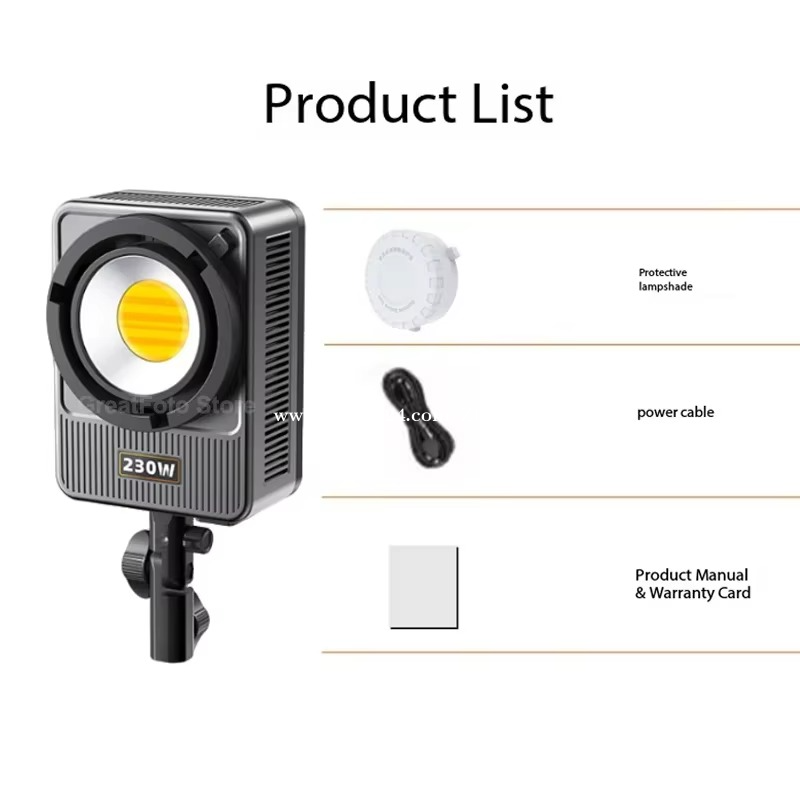 Light Live Stream Studio 230W Mini Type High Quality High Power LED ...