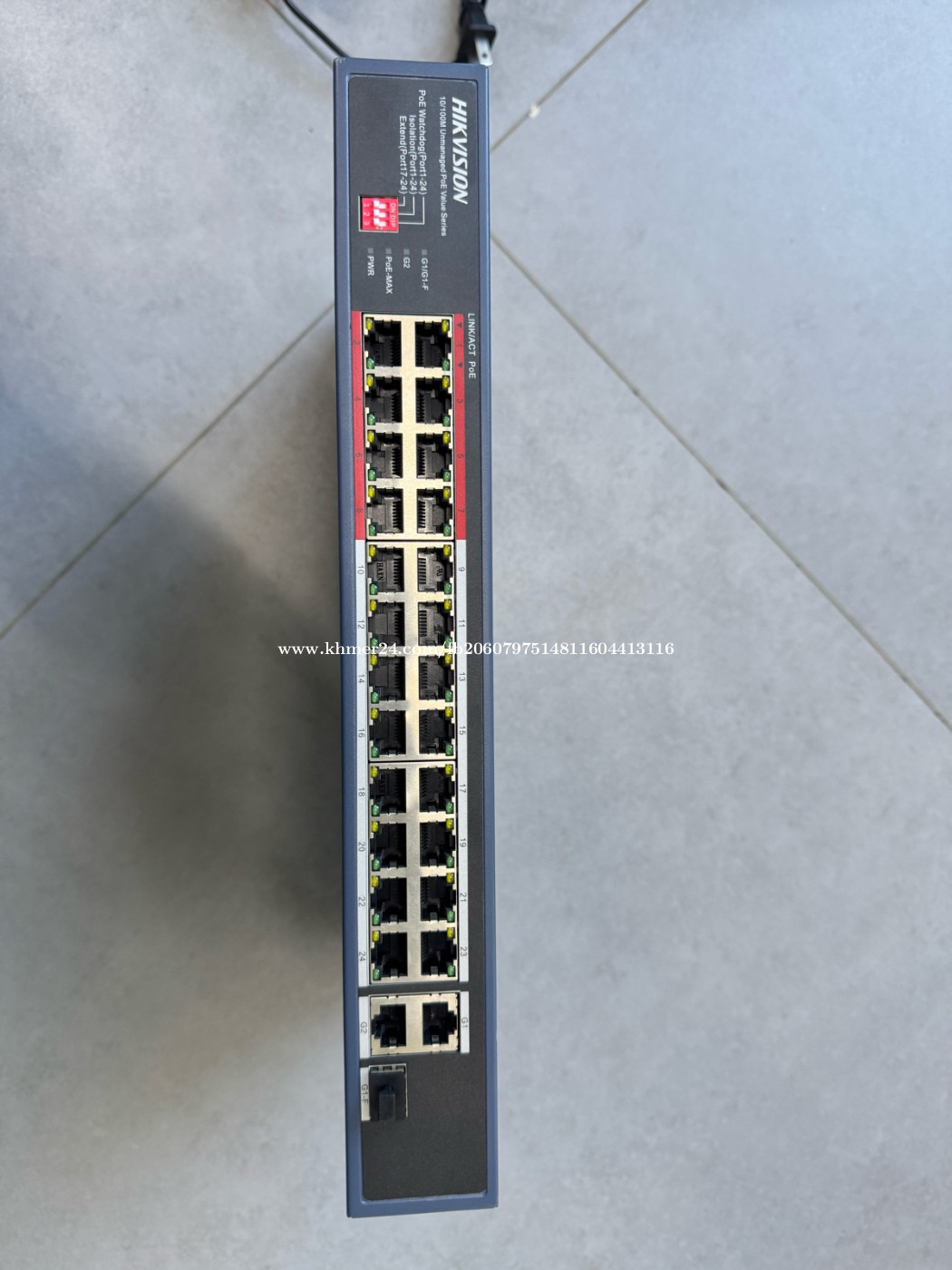 HIKVISION DS-3E0326P-E/M(C) 24 Port Fast Ethernet Unmanaged POE Switch ...