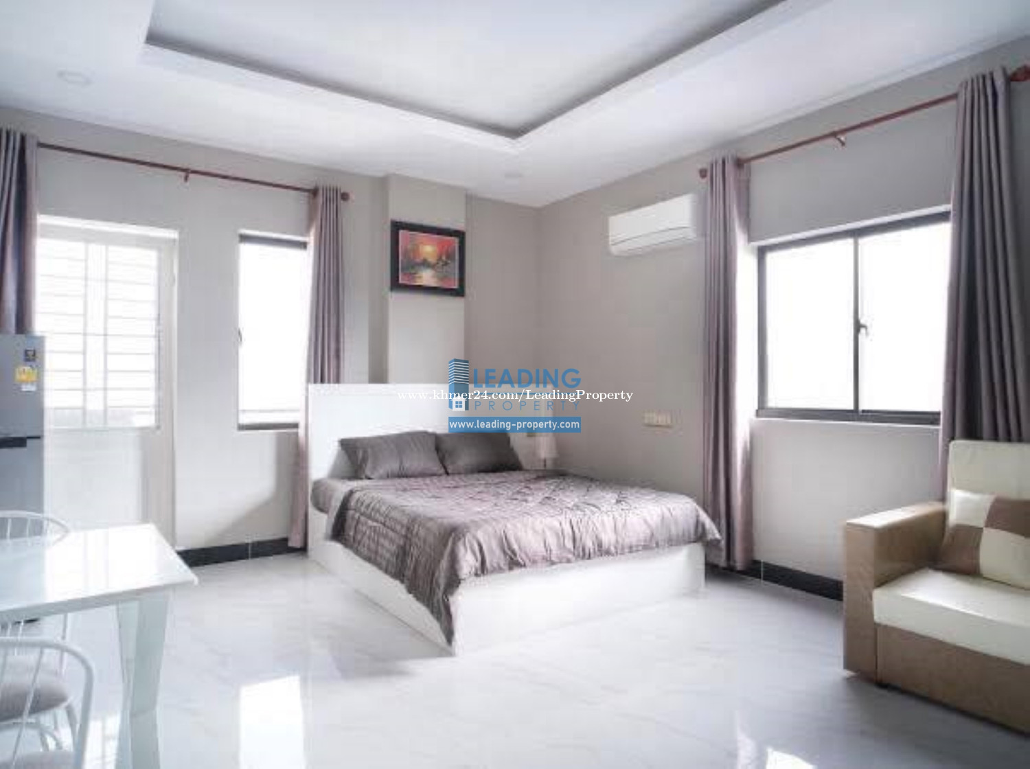 N1026 | Modern Studio with Elevator in 7 Makara For rent price $300.00 in Boeng Keng Kang Bei ...