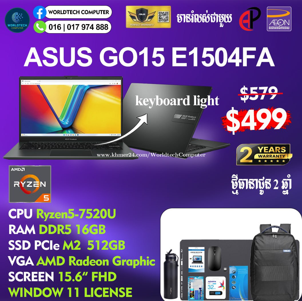 Asus Vivobook Go14 E1404GA i3-N305 13Gen 8G| M2 512G 14" New2025=379 ...