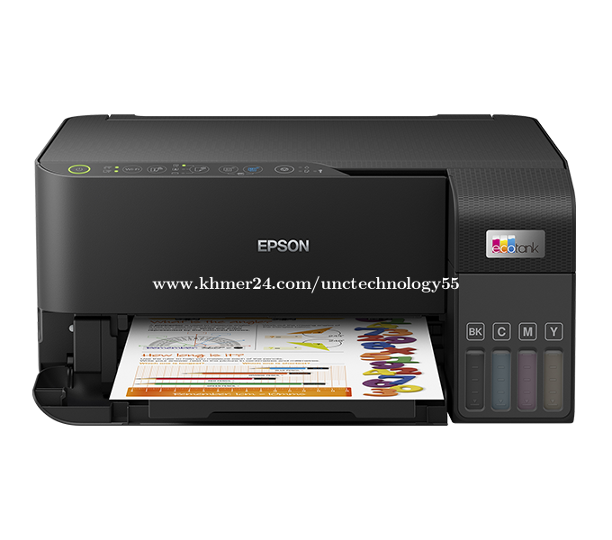 Printer Epson EcoTank L3550 A4 Color (3-in-1)(WI-FI,Pirnt, Scan,Copy ...
