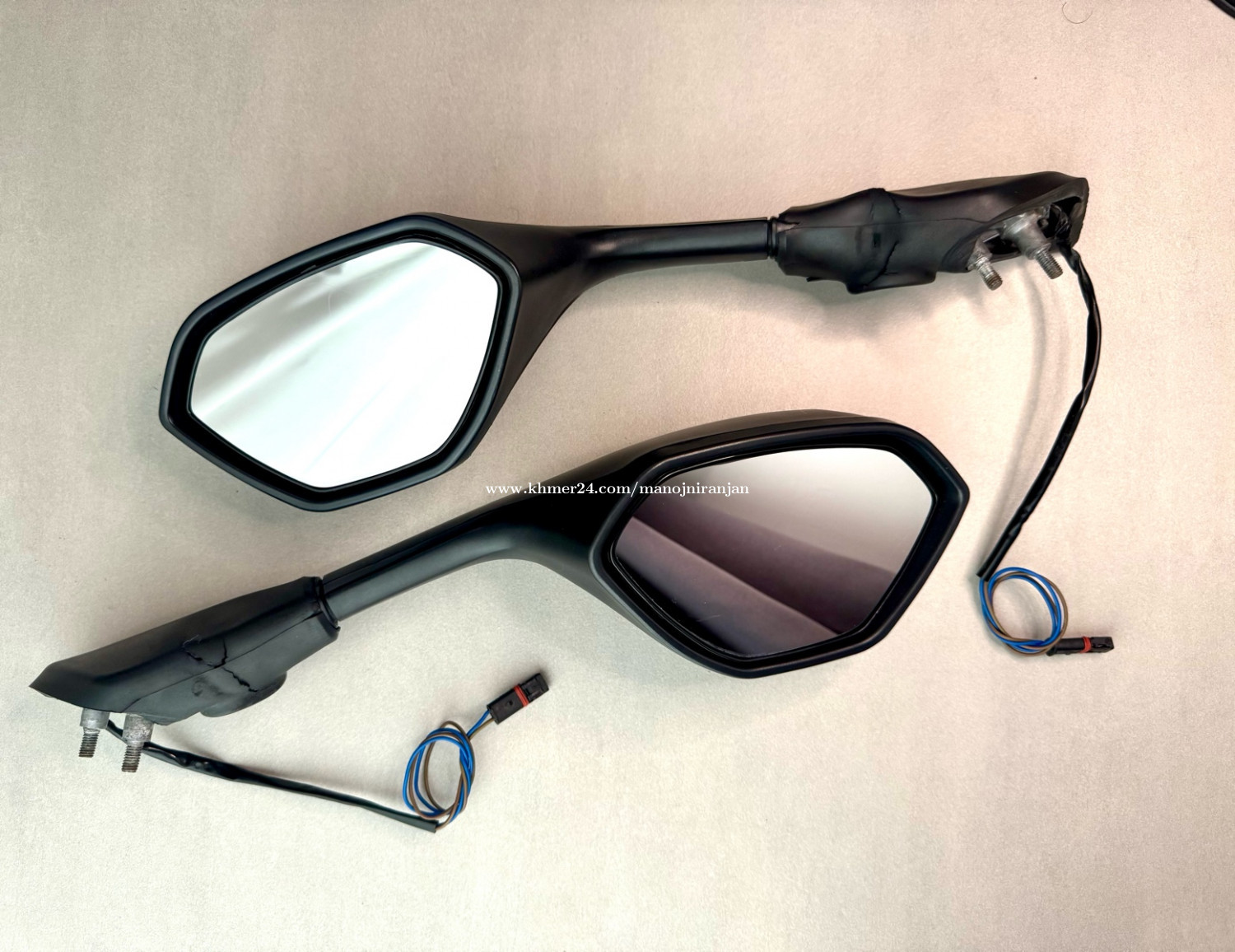 BMW S1000RR S 1000 RR Left and Right Side Rear View Mirrors with Turn ...