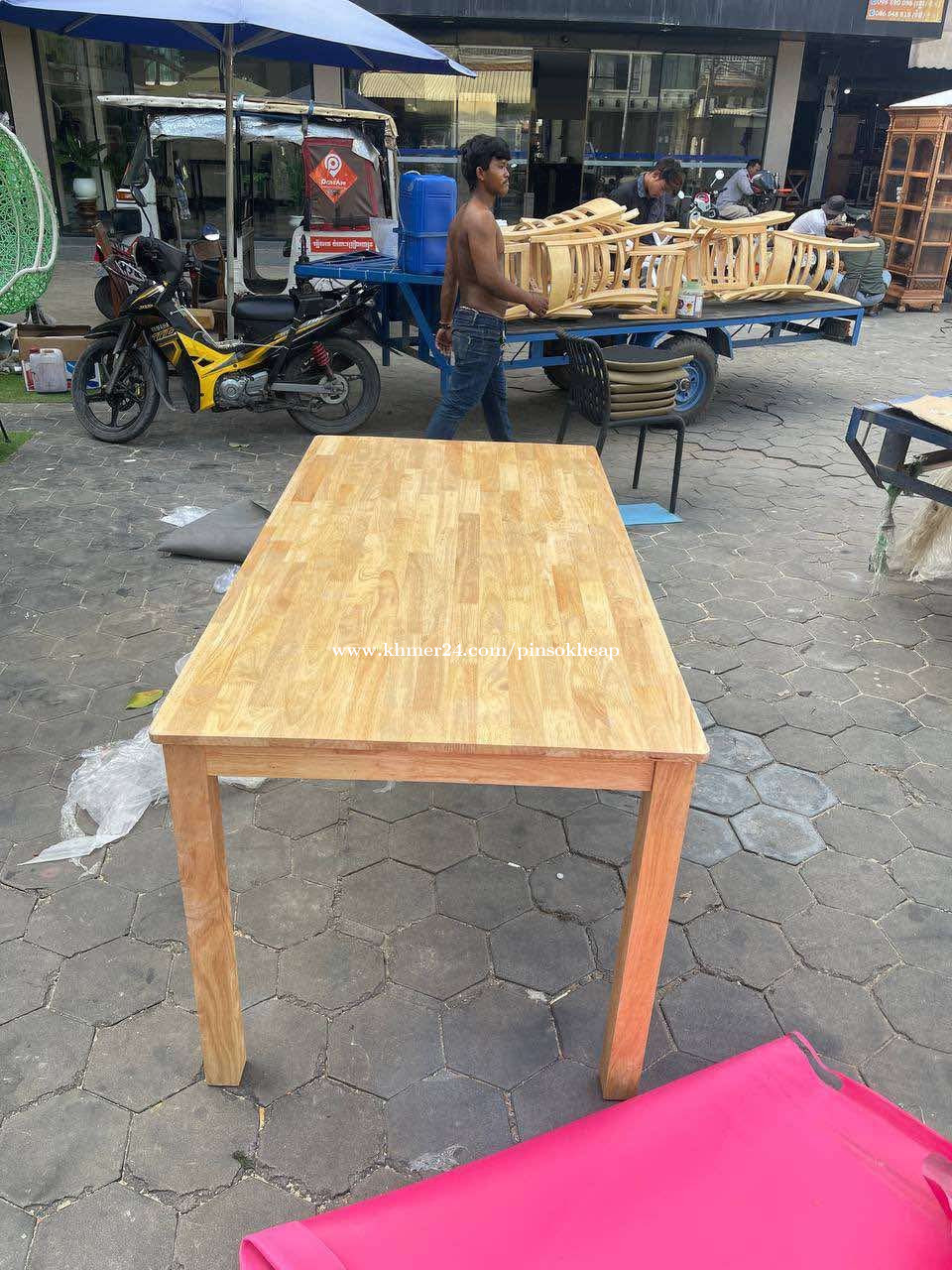 Wooden Table price $85.00 in Ruessei Kaev, Ruessei Kaev, Phnom Penh ...