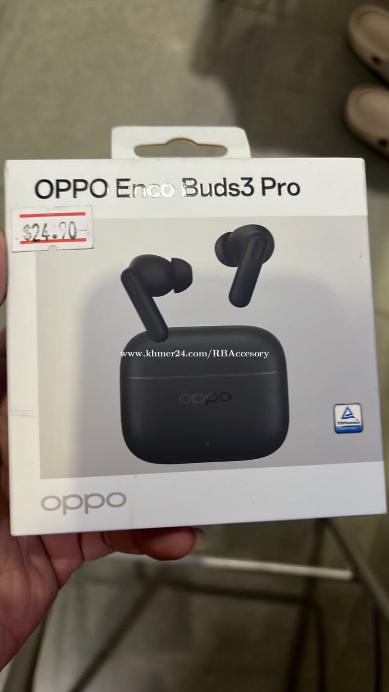 Oppo enco buds3pro brand new , warranty company price $24.00 in Kbal Kaoh, Chbar Ampov, Phnom ...