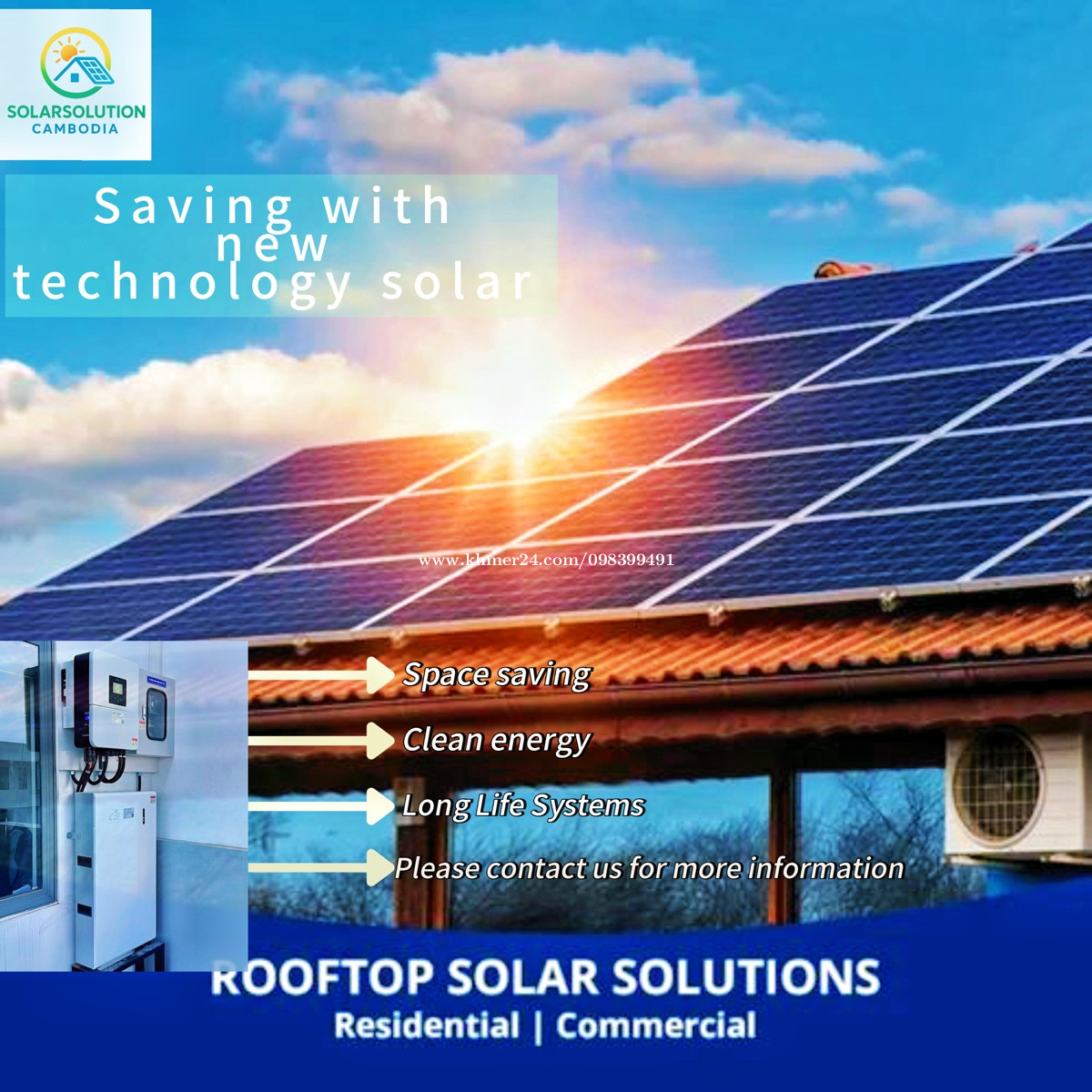 Solar energy in Mittakpheap, Prampir Meakkakra, Phnom Penh, Cambodia - Roth Chanrotha | Khmer24.com