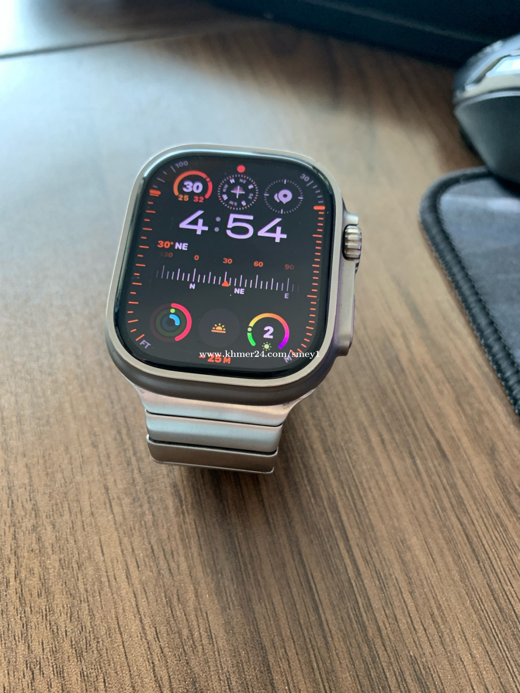 ខ្សែ stainless steel Apple Watch Ultra 1 price $16.00 in Tuek Thla ...