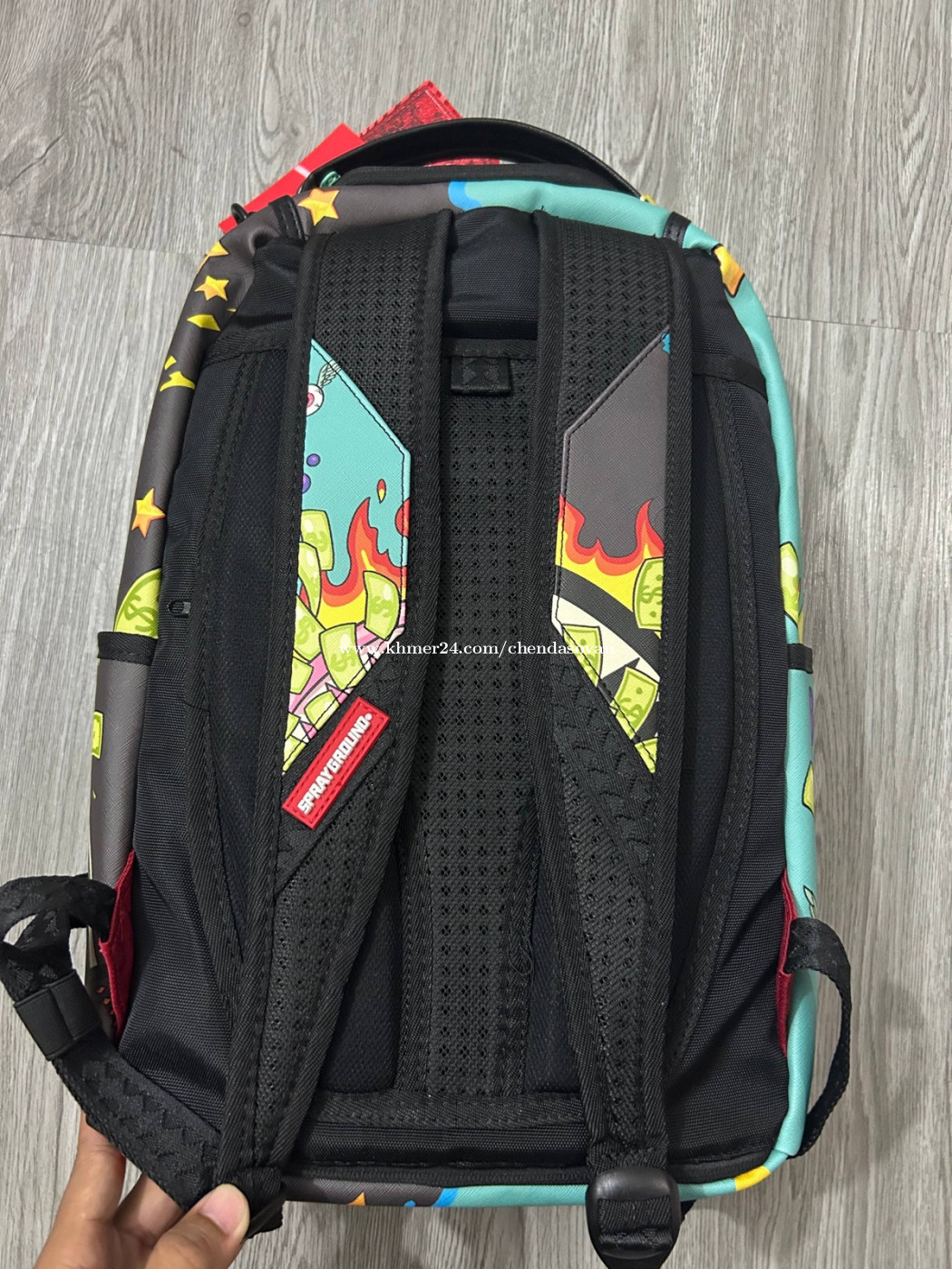 SPRAYGROUND DAZED & SHARK DOUBLE LIFE (WITH REMOVABLE EYE PATCHES) price $55.00 in Chaom Chau 3 ...