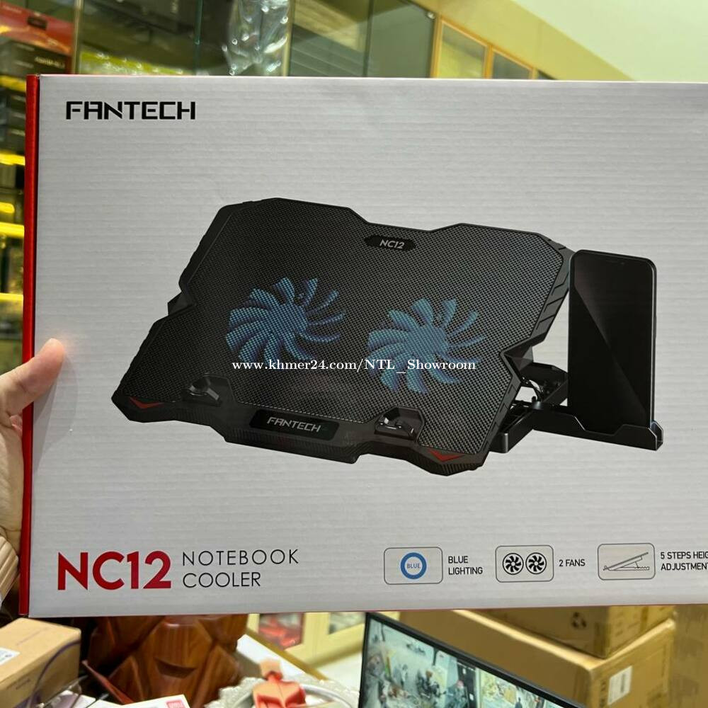 Fantech Laptop Cooler and Phone Holder NC12 price $15.00 in Tuek L'ak ...