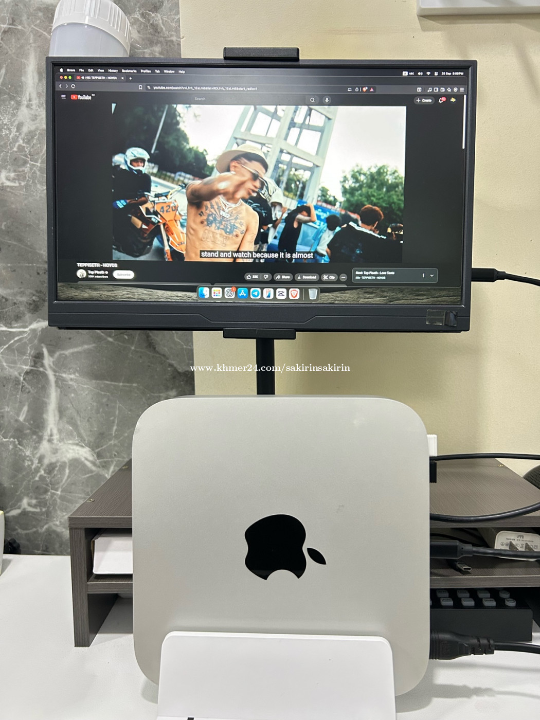 Mac mini M1 + monitor price $269.00 in Chaom Chau 2, Por Senchey, Phnom ...