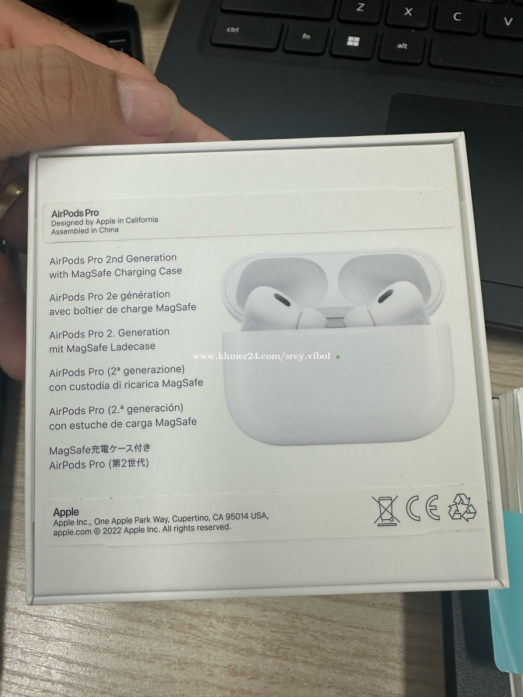 AirPod Pro 2nd Gen Magsafe Lightning price $165.00 in Boeng Kak Muoy, Tuol Kouk, Phnom Penh ...