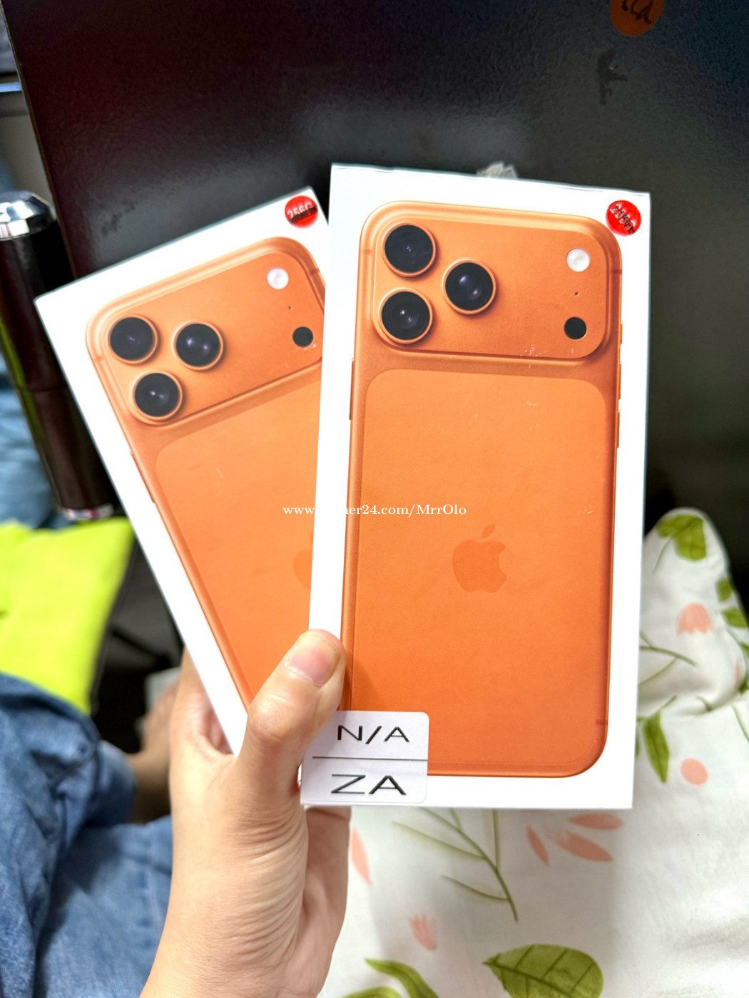 Iphone 17 Pro Max ទំហំផ្ទុក (256G) No Active Model ZA Full Box price $1465.00 in Boeng Salang ...