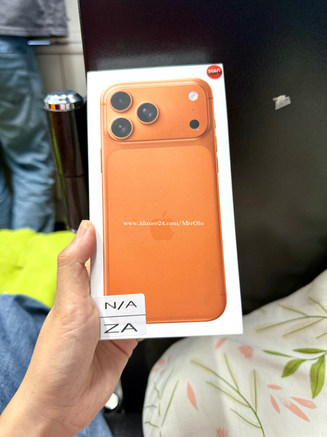 Iphone 17 Pro Max ទំហំផ្ទុក (256G) No Active Model ZA Full Box price $1465.00 in Boeng Salang ...