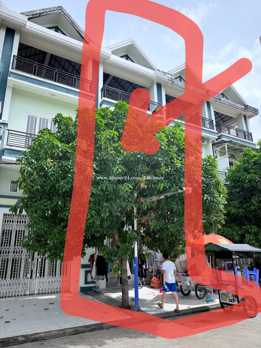 House for Rent ផ្ទះល្វែងសម្រាប់ជួល price $280.00 in Preaek Aeng, Chbar ...