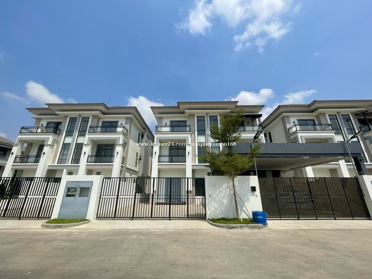 Twin Villa for Rent at Borey Rith Cheasophara price $1000.00 in Chrang ...