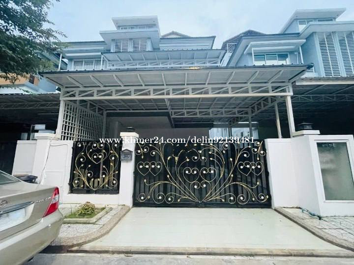 Twin Villa for Rent at Borey Peng Huot Mong Rithy price $1200.00 in ...