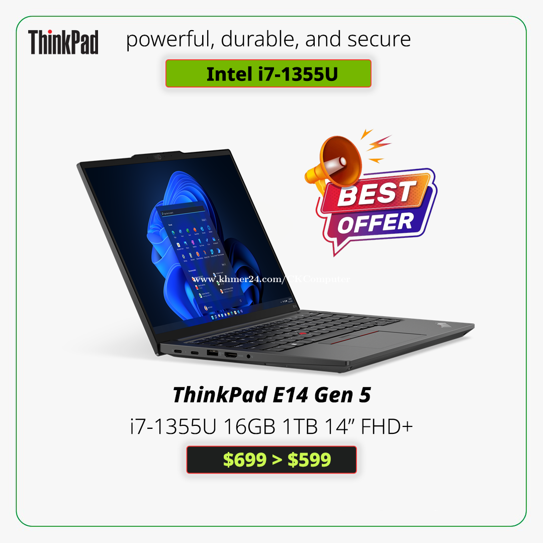 Lenovo Thinkpad E14 price $599 in Mittakpheap, Prampir Meakkakra, Phnom Penh, Cambodia - CK ...