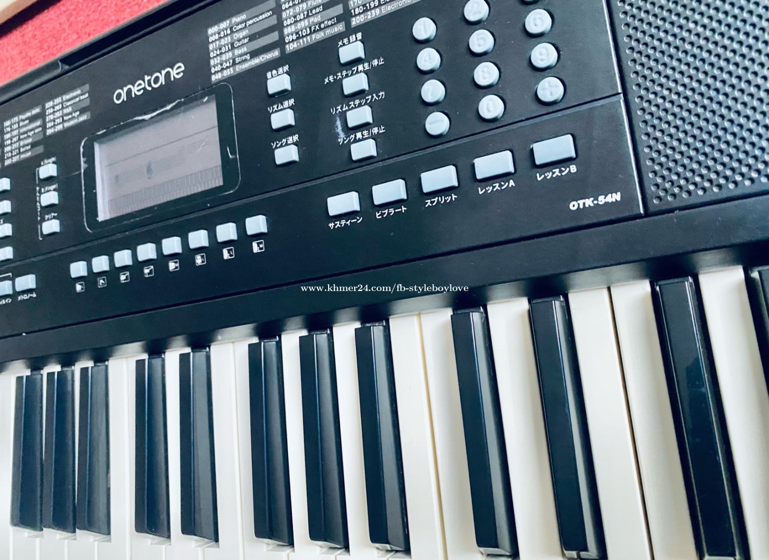 ONETONE OTK-54 Black Keyboard 54 Keys price $40.00 in Phsar Thmei Bei, Doun Penh, Phnom Penh ...