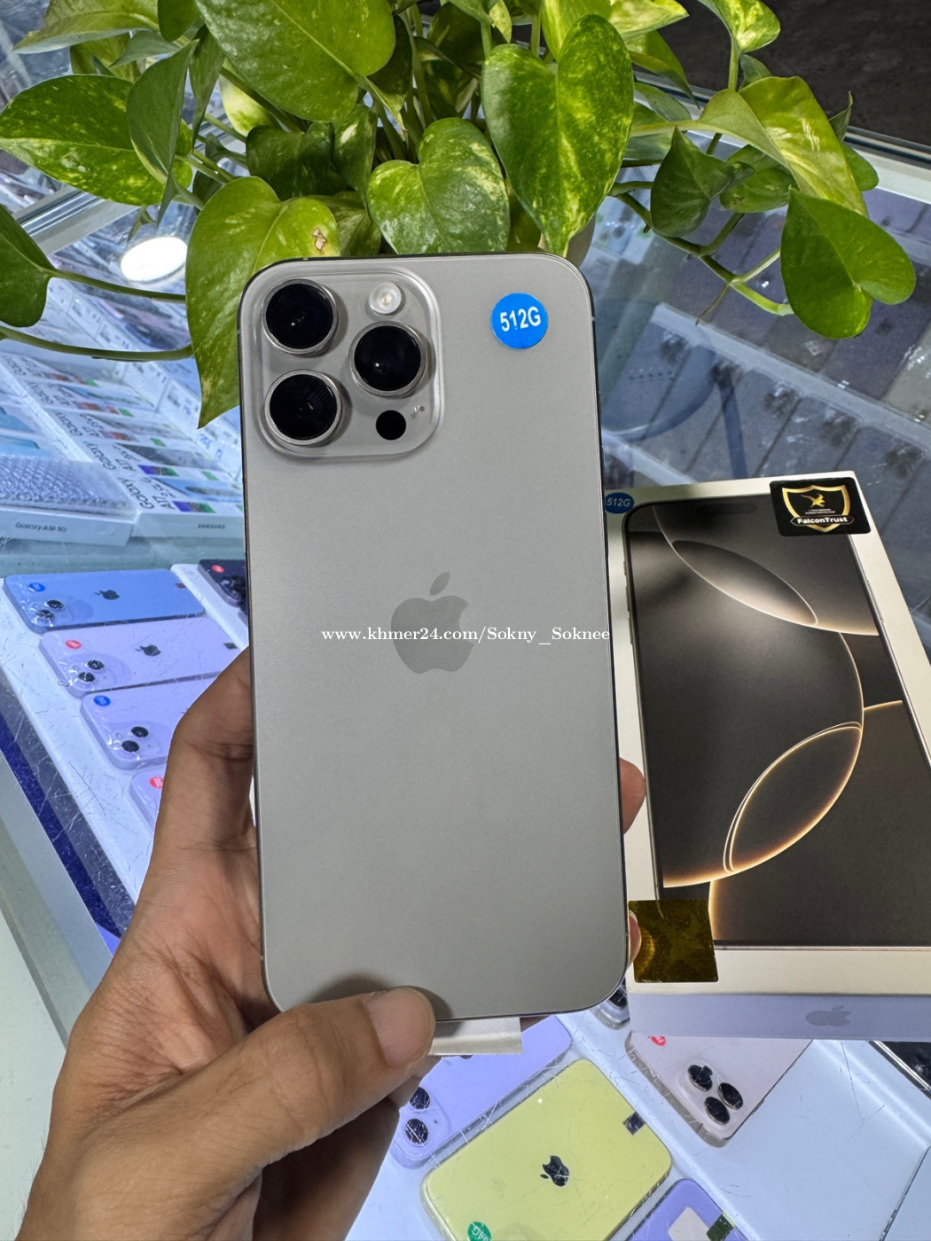 iPhone 16 Pro Max 512G X/A ថ្ម100% price $1090.00 in Chaom Chau 3, Por Senchey, Phnom Penh ...