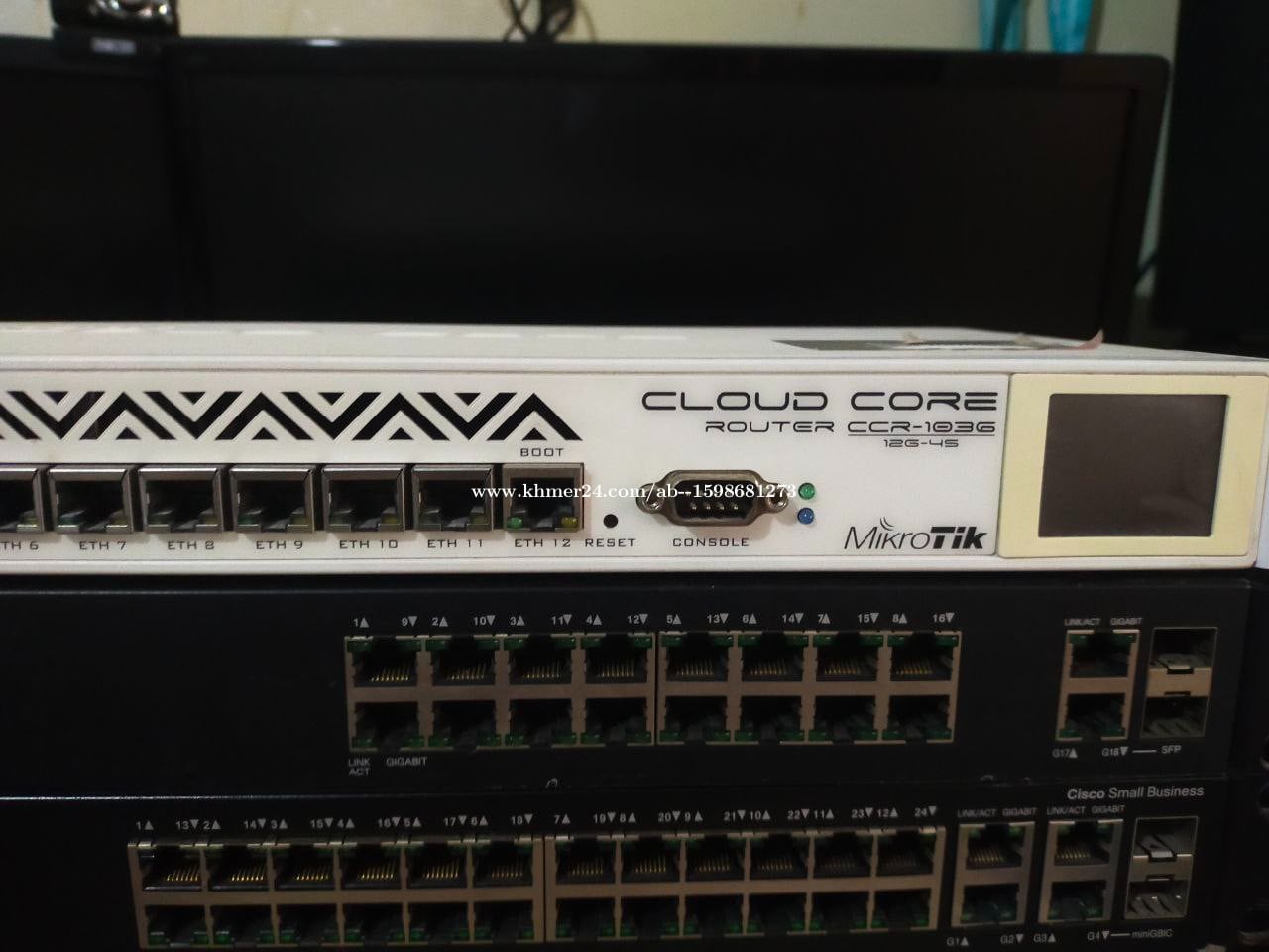 mikrotik router cloud core CCR1036-12G-4S (330$) price $300.00 in Tuek ...