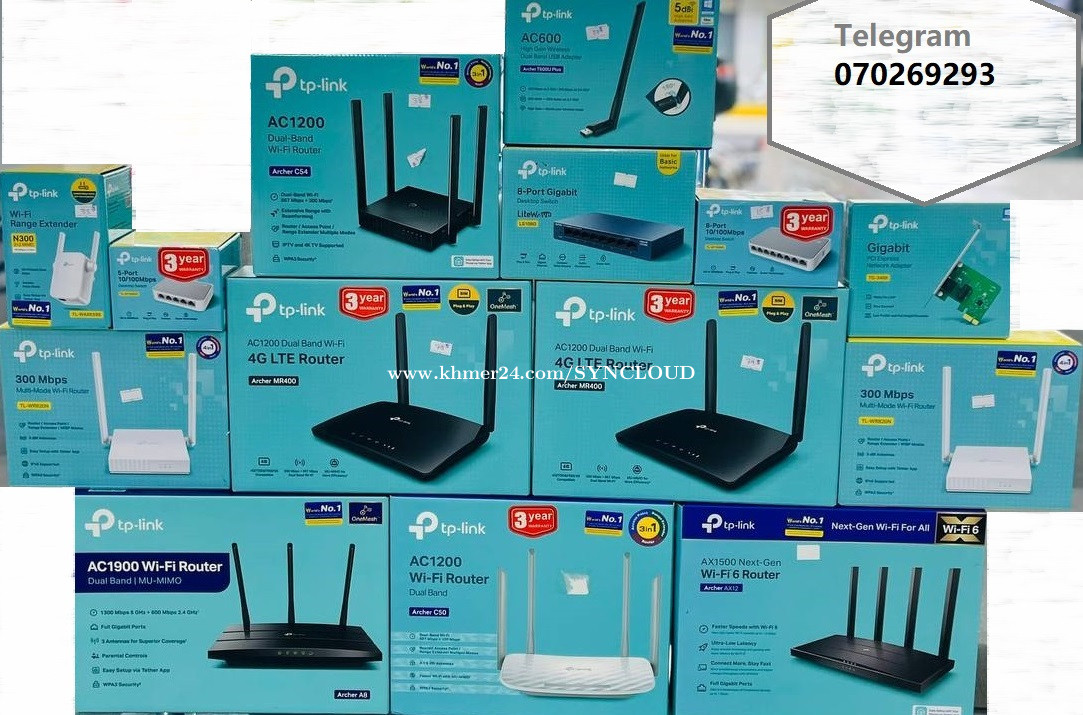 Tp-Link Router Switch Modem 4G wifi price $0.01 in Tuek L'ak Pir, Tuol Kouk, Phnom Penh ...