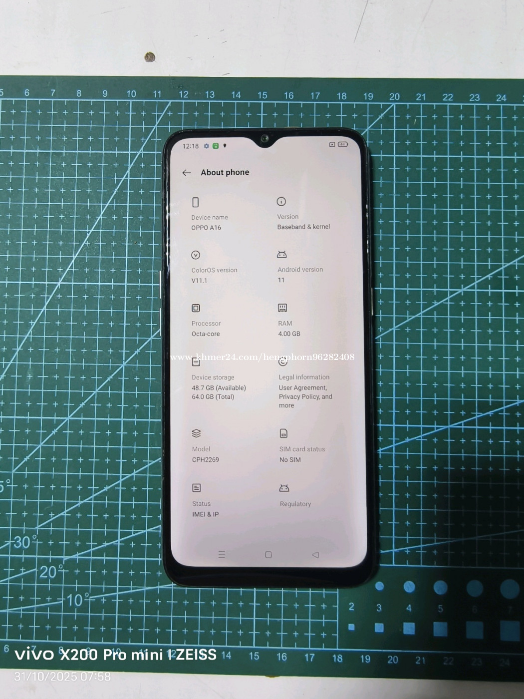 oppo a16 4/64G price $30.00 in Ta Khmau, Krong Ta Khmau, Kandal, Cambodia - Bro Heng | Khmer24.com