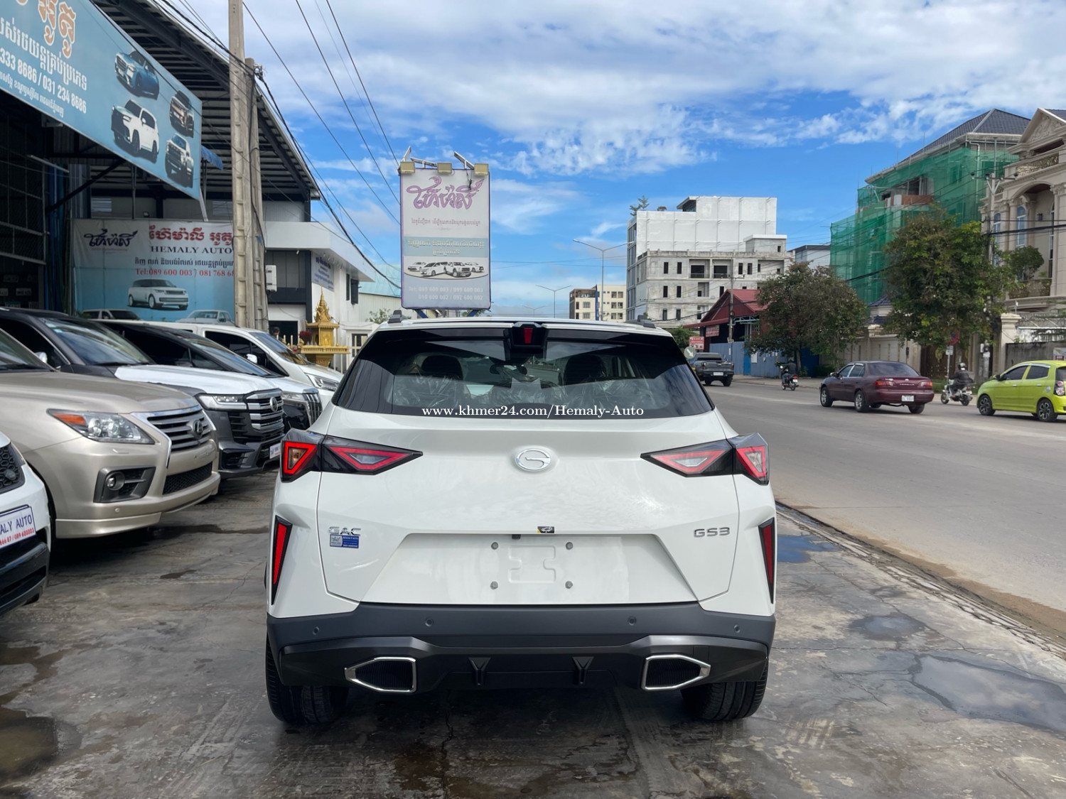 GAC GS3 NEW 2025 Max Top options Sensors កាងមុខក្រោយ +Apple Carplay ...