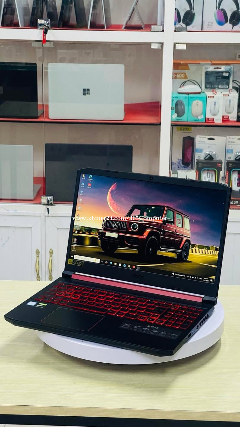Gaming Acer Nitro AN515(1ទឹកស្អាត -98%)Good for Students 📚📕 price $375.00 in Phsar Depou Pir ...