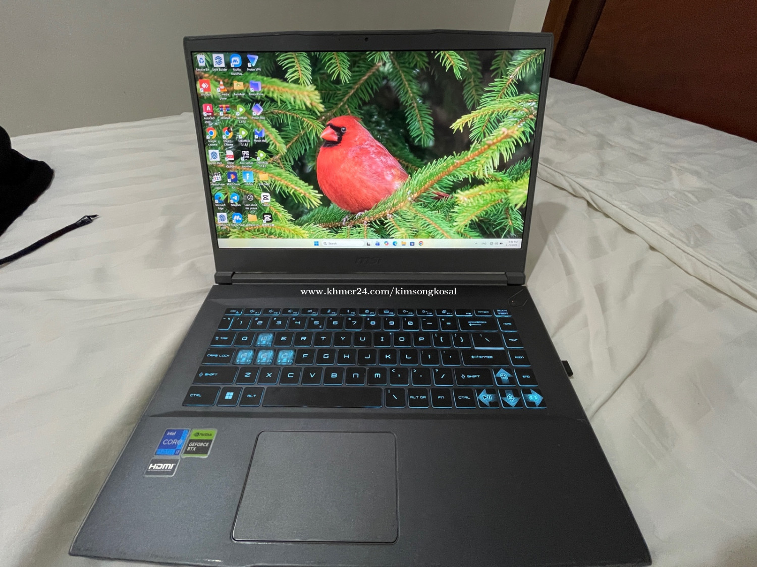 MSI Thin 15 B12UC price $599.00 in Samraong Kraom, Por Senchey, Phnom Penh, Cambodia - Kim Song ...