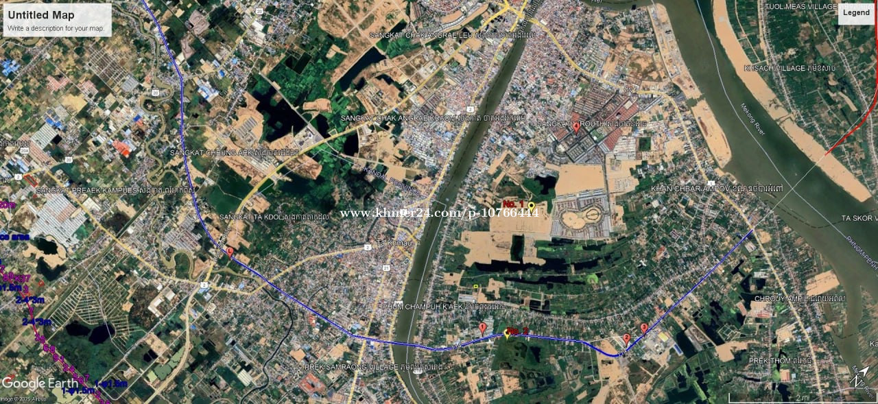 Land for Sale Behind Borey Peng Huoth Beoung Snor price $160.00 in ...
