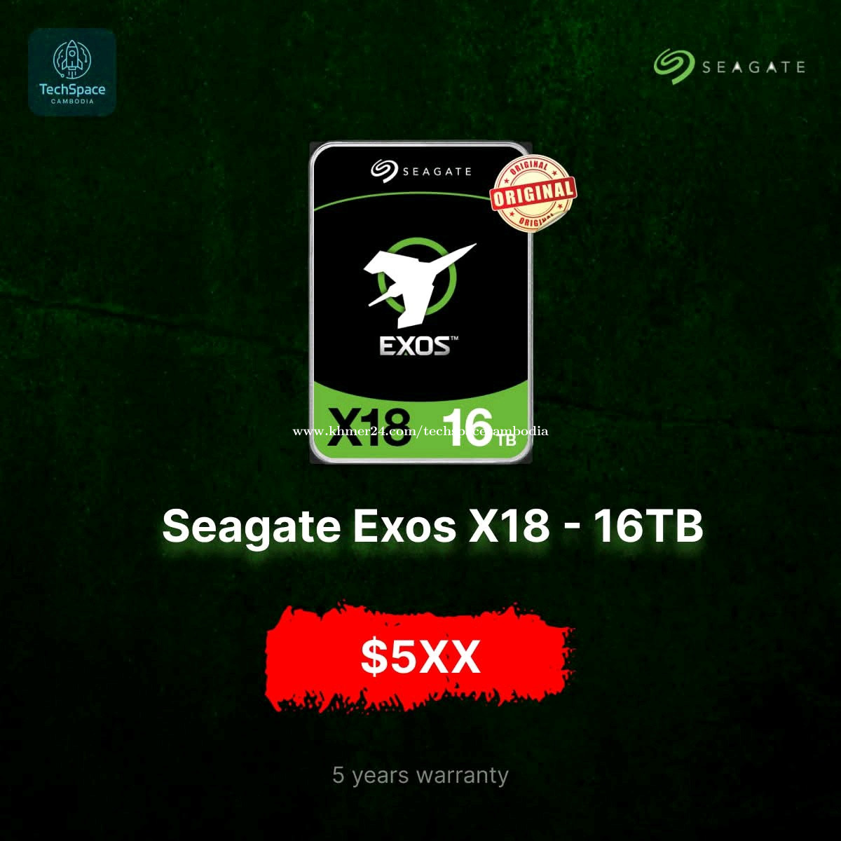 Seagate Exos X series for Data Center price $400.00 in Boeng Keng Kang ...
