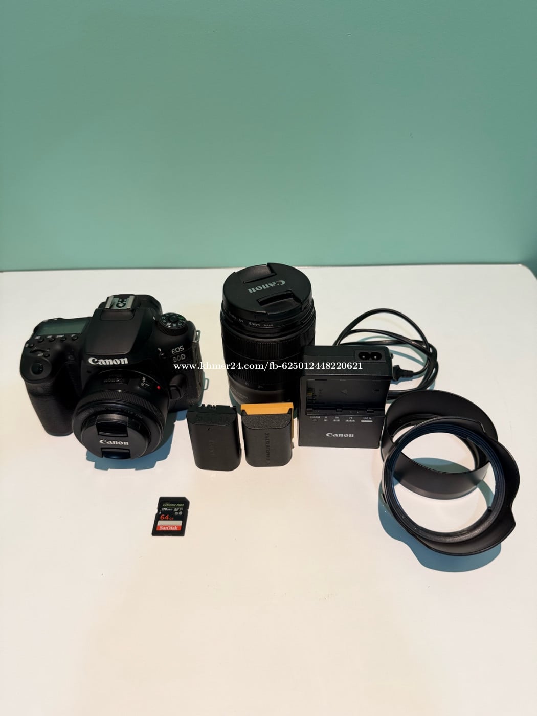 Canon EOS 90D condition 95% like new ( Lens 50mm 1.8 & 18-135mm 2 battery Dual charger) price ...