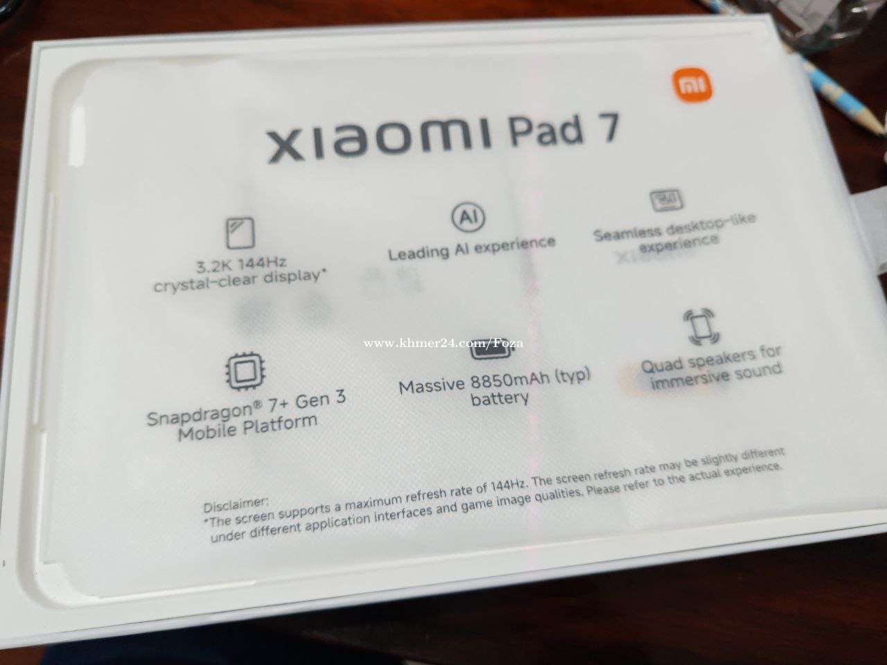 Xiaomi pad 7 full box 99.99% price $300.00 in Chaom Chau 1, Por Senchey ...
