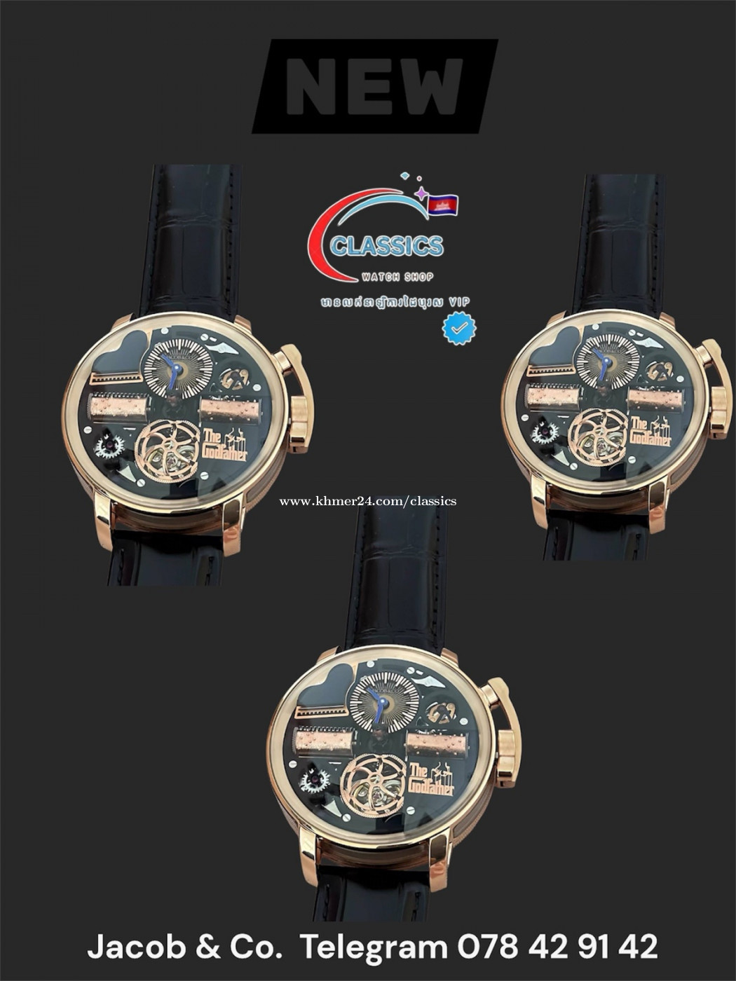 Jacob &Co 380$ price $380.00 in Phnom Penh, Cambodia - ផេកឈ្មោះ Classics Watches | Khmer24.com