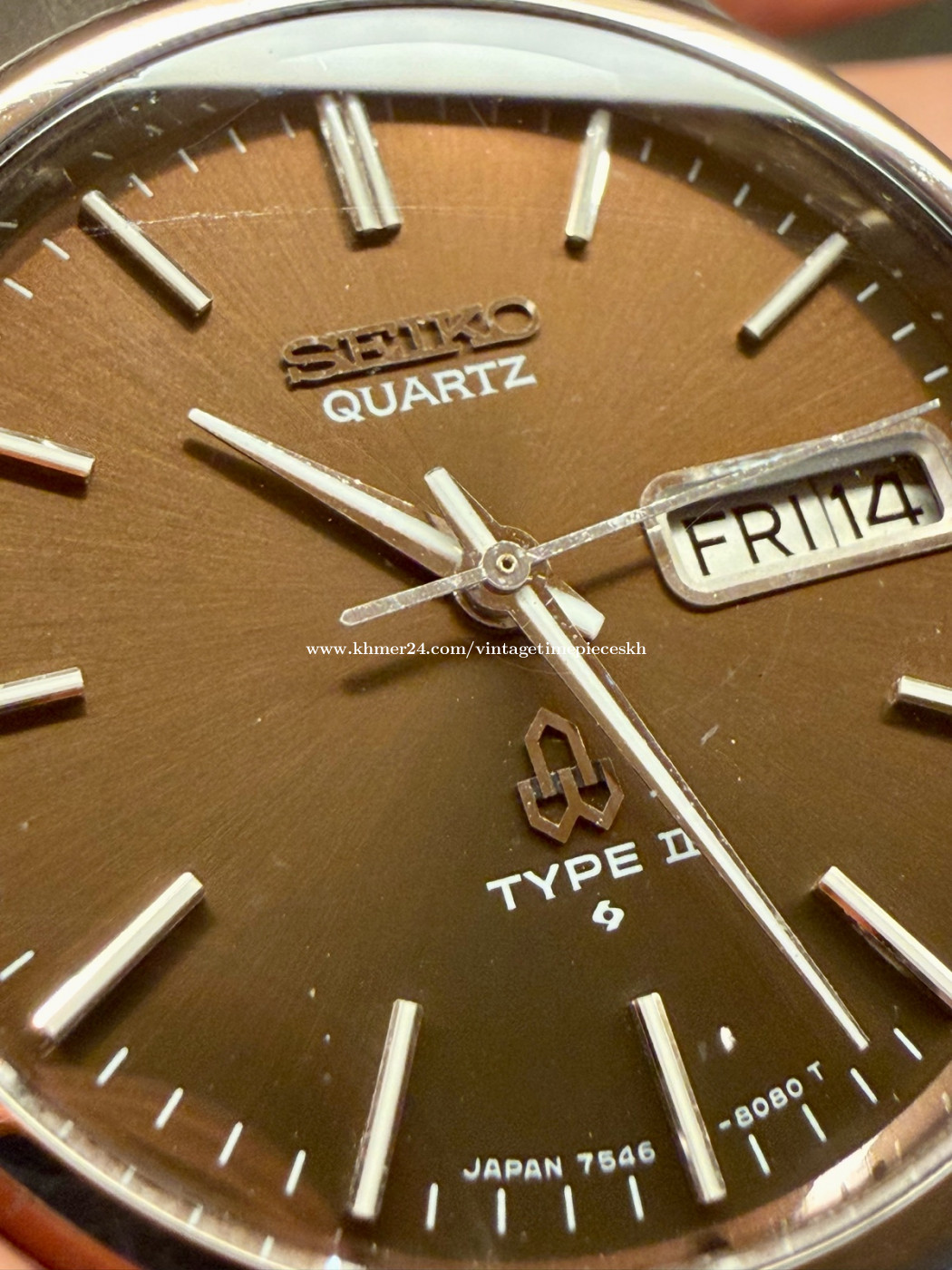 Original Super Rare Vintage SEIKO Chocolate Espresso Dial Quartz Type ...
