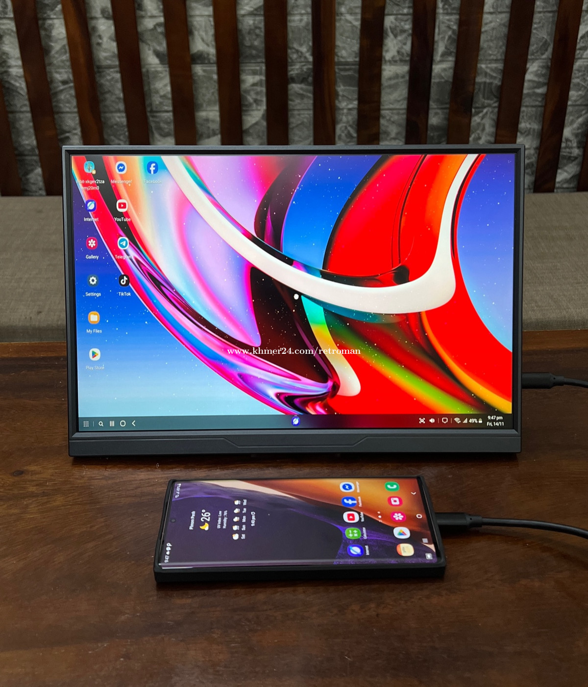 Portable Monitor 14 inch touch screen full box price $73.00 in Olympic ...