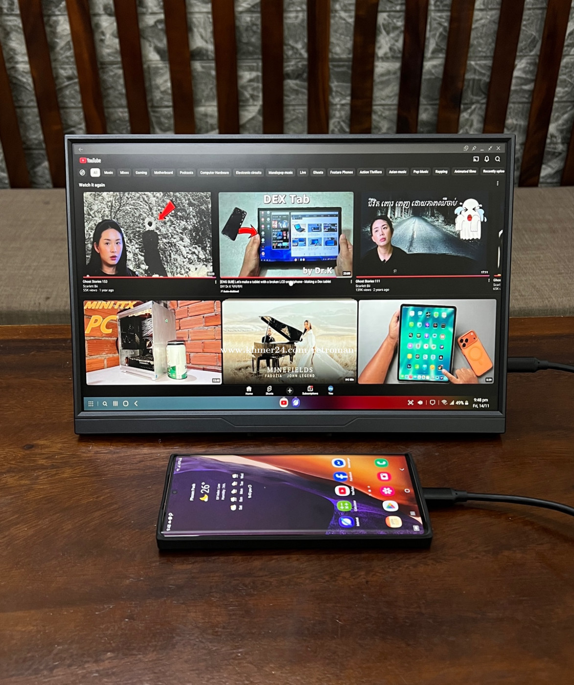 Portable Monitor 14 inch touch screen full box price $73.00 in Olympic ...