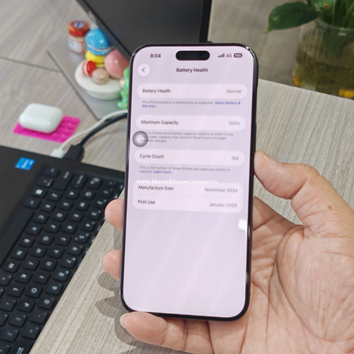 16 Pro Max ZP/A 256gb ថ្ម100% price $870.00 in Chakto Mukh, Doun Penh ...