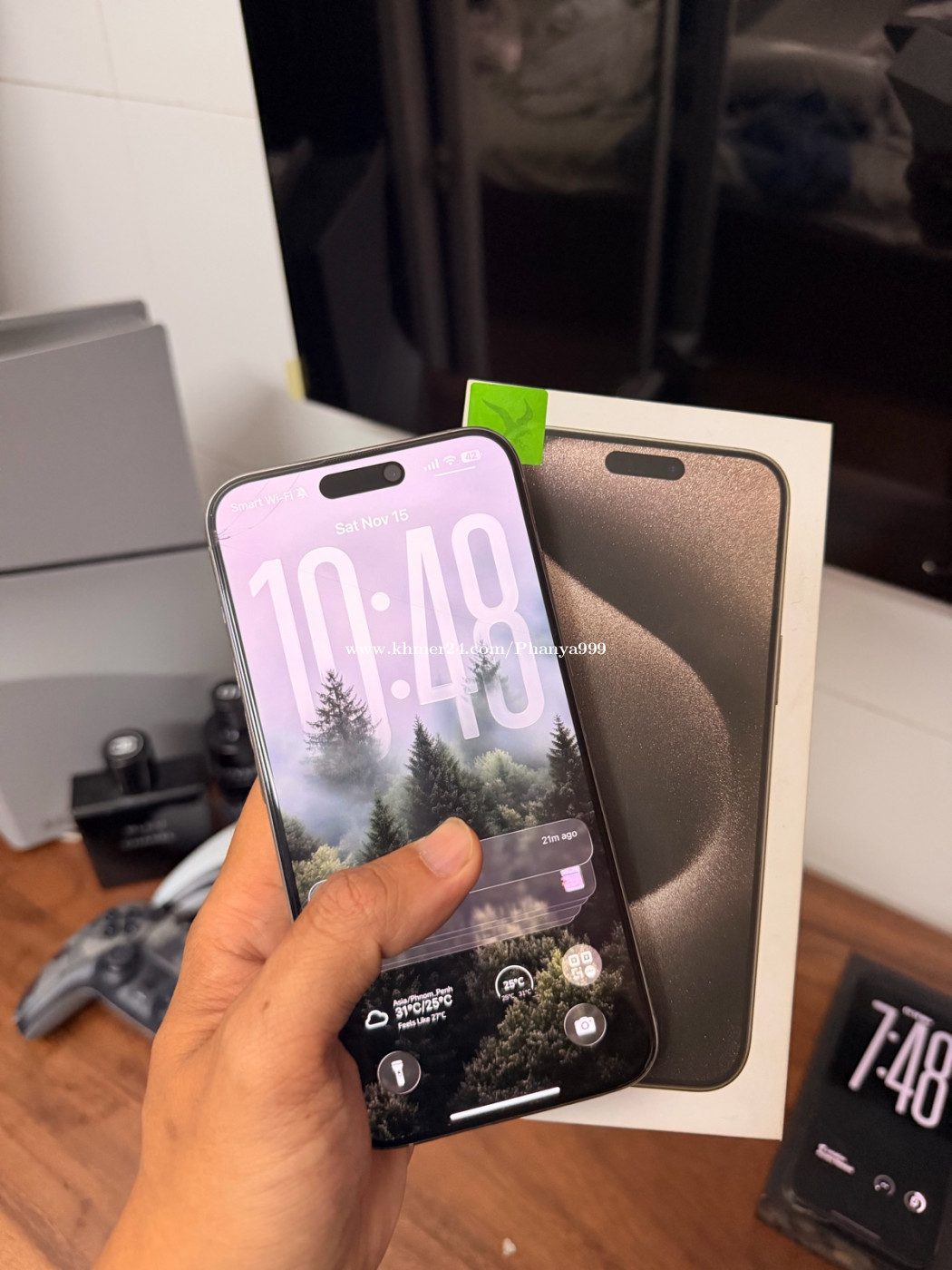 iPhone 15 Pro max 256GB 99% ប្រអប់ price $799.00 in Ou Baek K'am ...