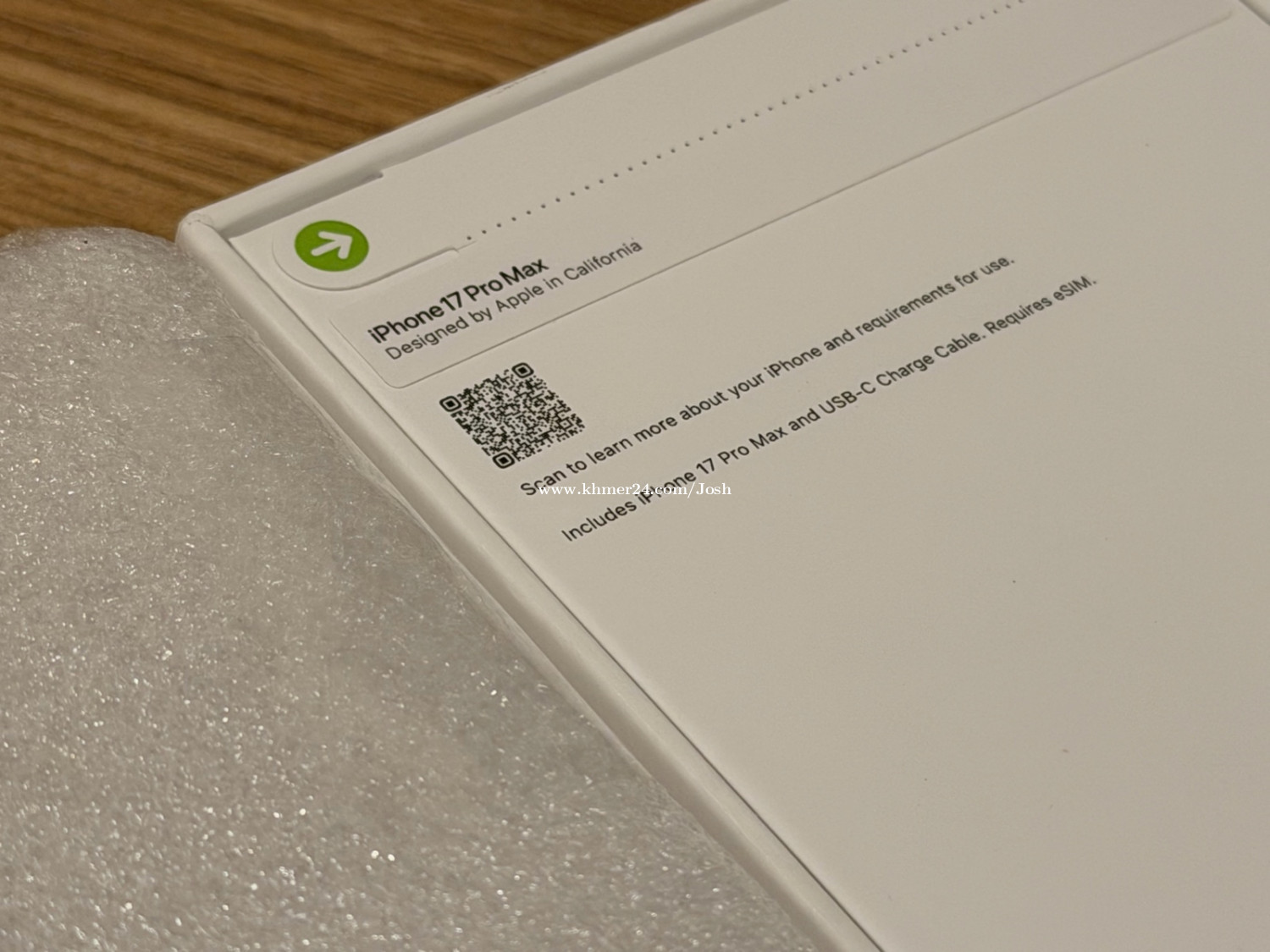 iPhone 17 Pro Max 1TB Silver NoActive price $1998.00 in Tonle Basak ...