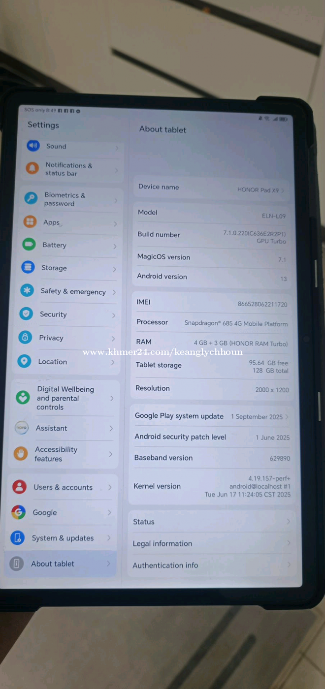 លក់ Hornor Pad X9 price $105.00 in Stueng Mean chey 1, Mean Chey, Phnom Penh, Cambodia - KL ...