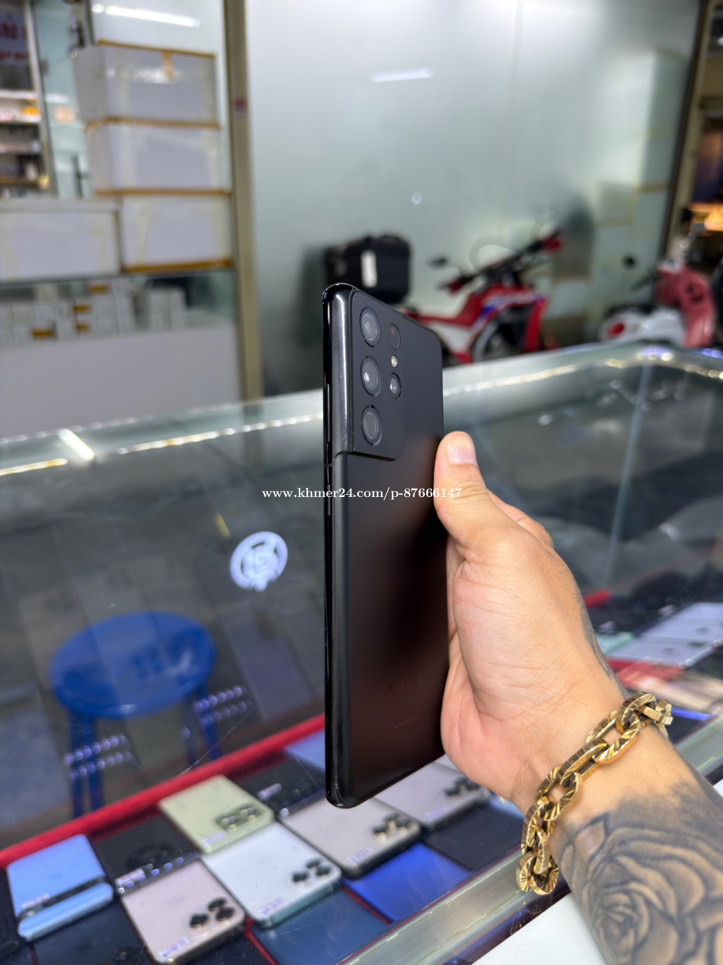 Samsung S21 Ultra Black Company Sim2 Ram12GB HD256GB Phone Condition 98% price $285.00 in Phsar ...