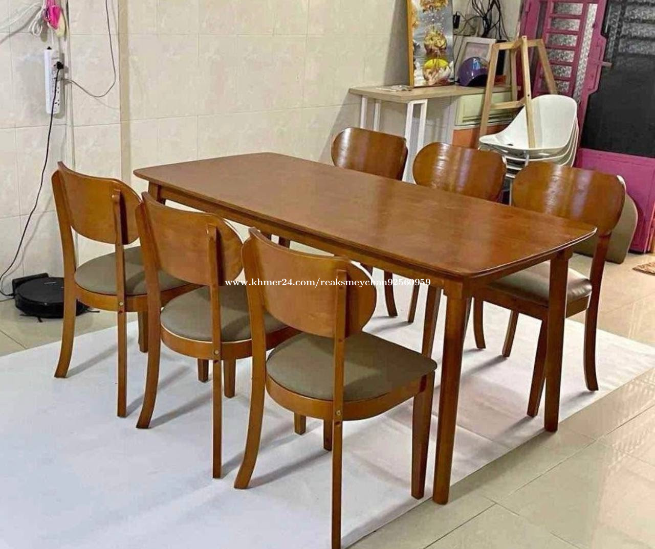 Dining Table set price $199.00 in Chaom Chau 1, Por Senchey, Phnom Penh ...