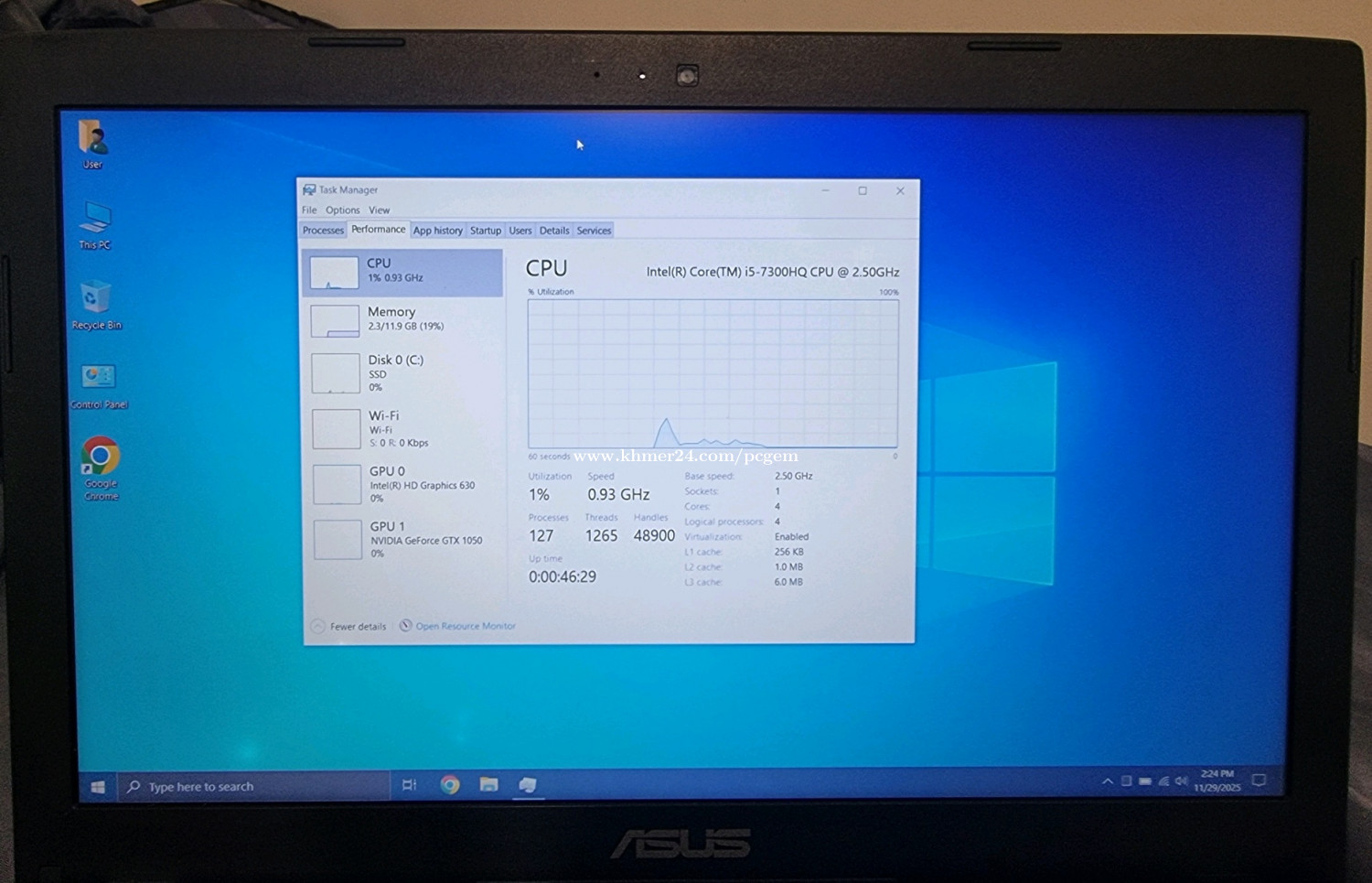 Asus GL Gaming Laptop price $240.00 in Tuek L'ak Bei, Tuol Kouk, Phnom ...
