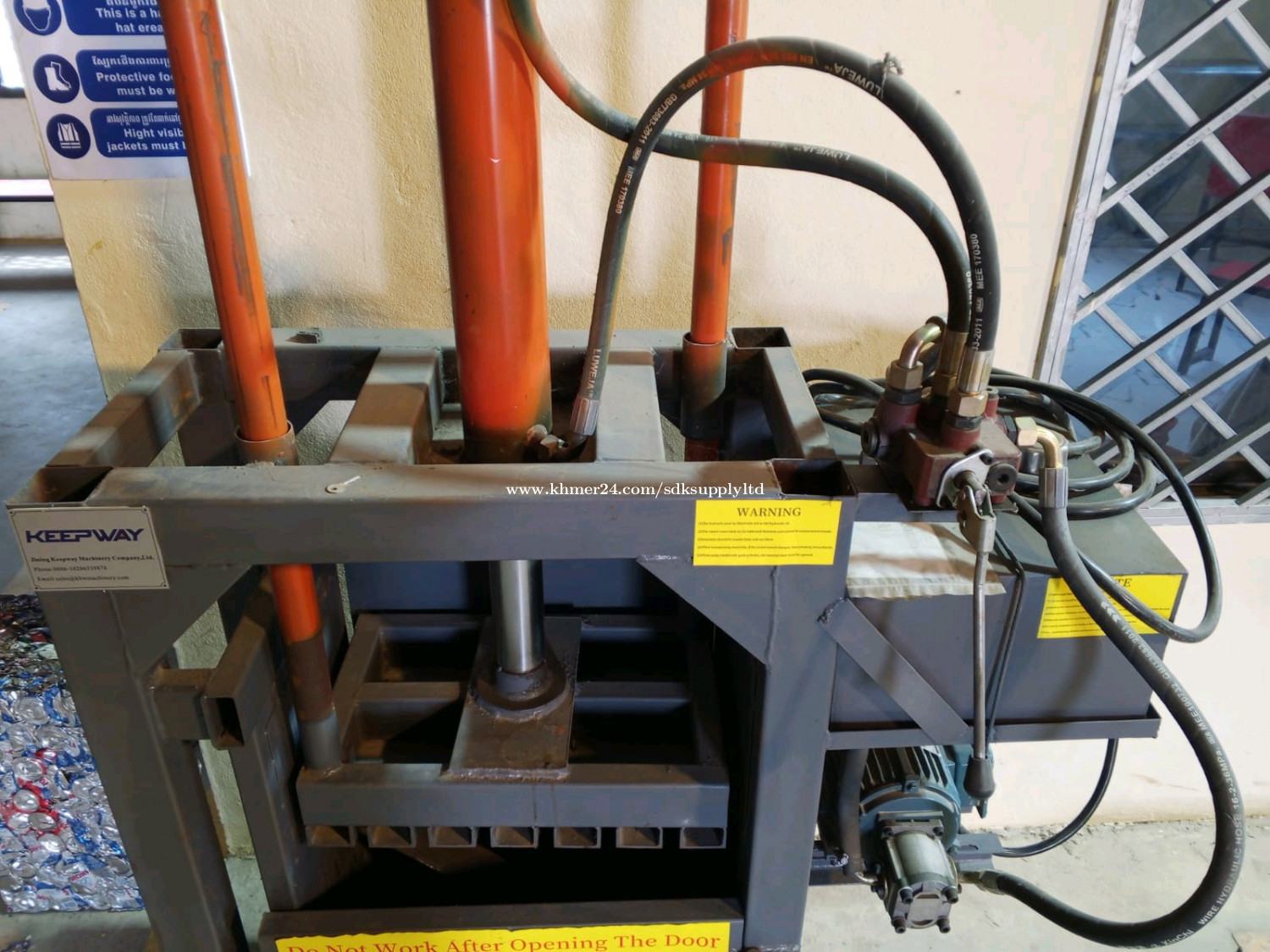 Card Board & plastic bottle pressing machine price $2000.00 in Chaom ...