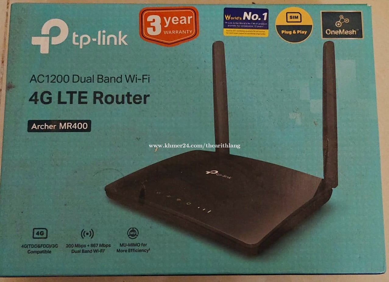 TP-Link 4G LTE Wi-FI Router price $45 in Ou Baek K'am, Saensokh, Phnom ...