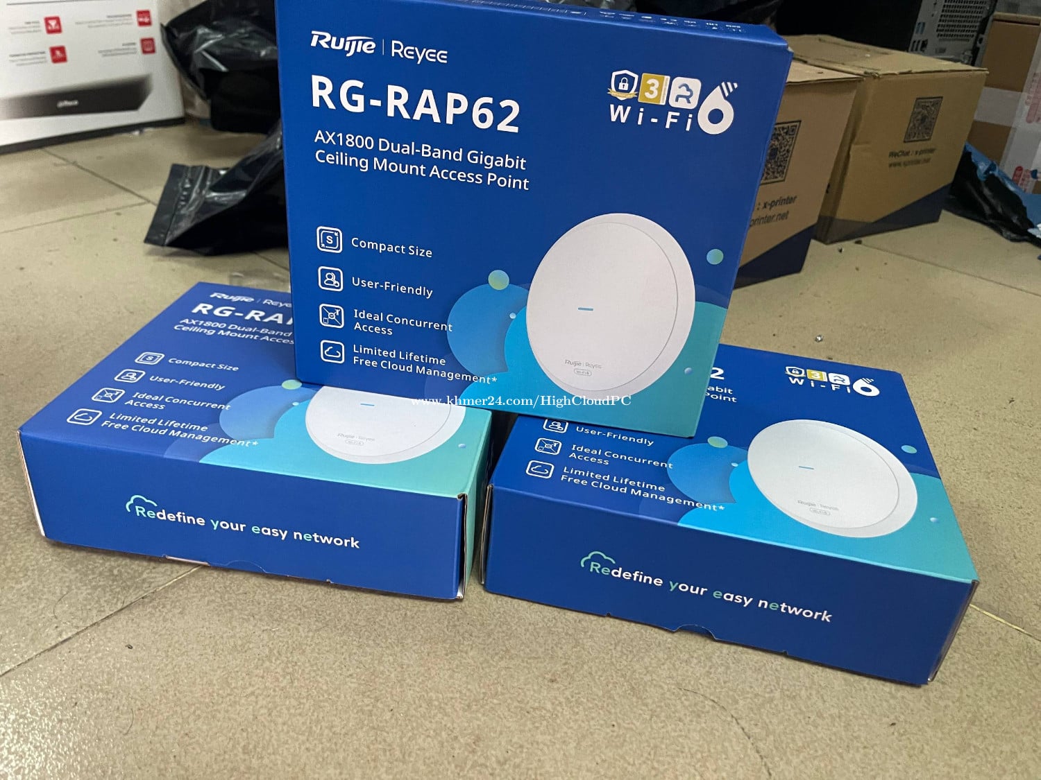 Ruijie REYEE RG-RAP62 Wifi6 AX1800 Ceiling Mount Access Point price $79 ...