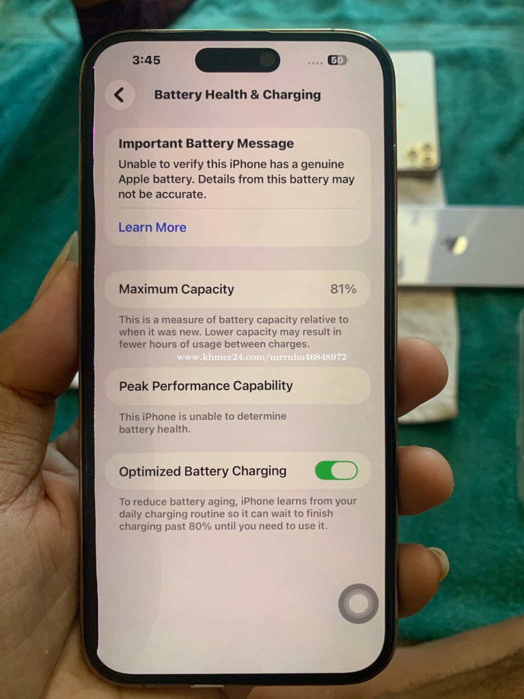 IPhone 14 Pro Max/128GB/Code LLA/98% price $315.00 in Kamboul, Kamboul ...