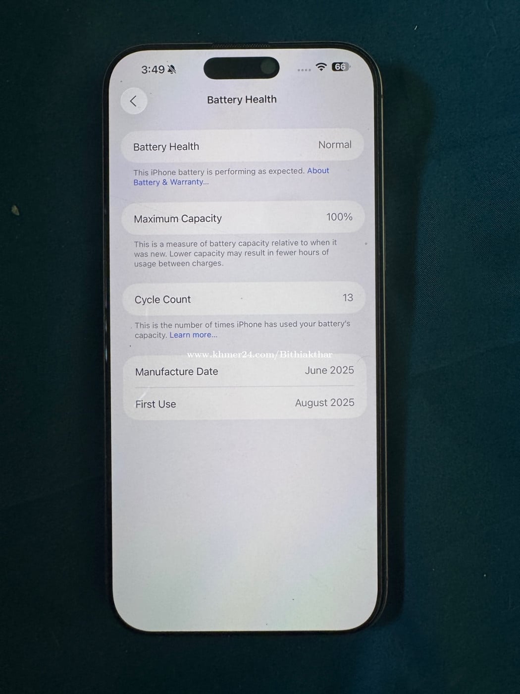 iPhone 16 pro max 100% new and 100% fresh 😉 price $999.00 in Phsar ...