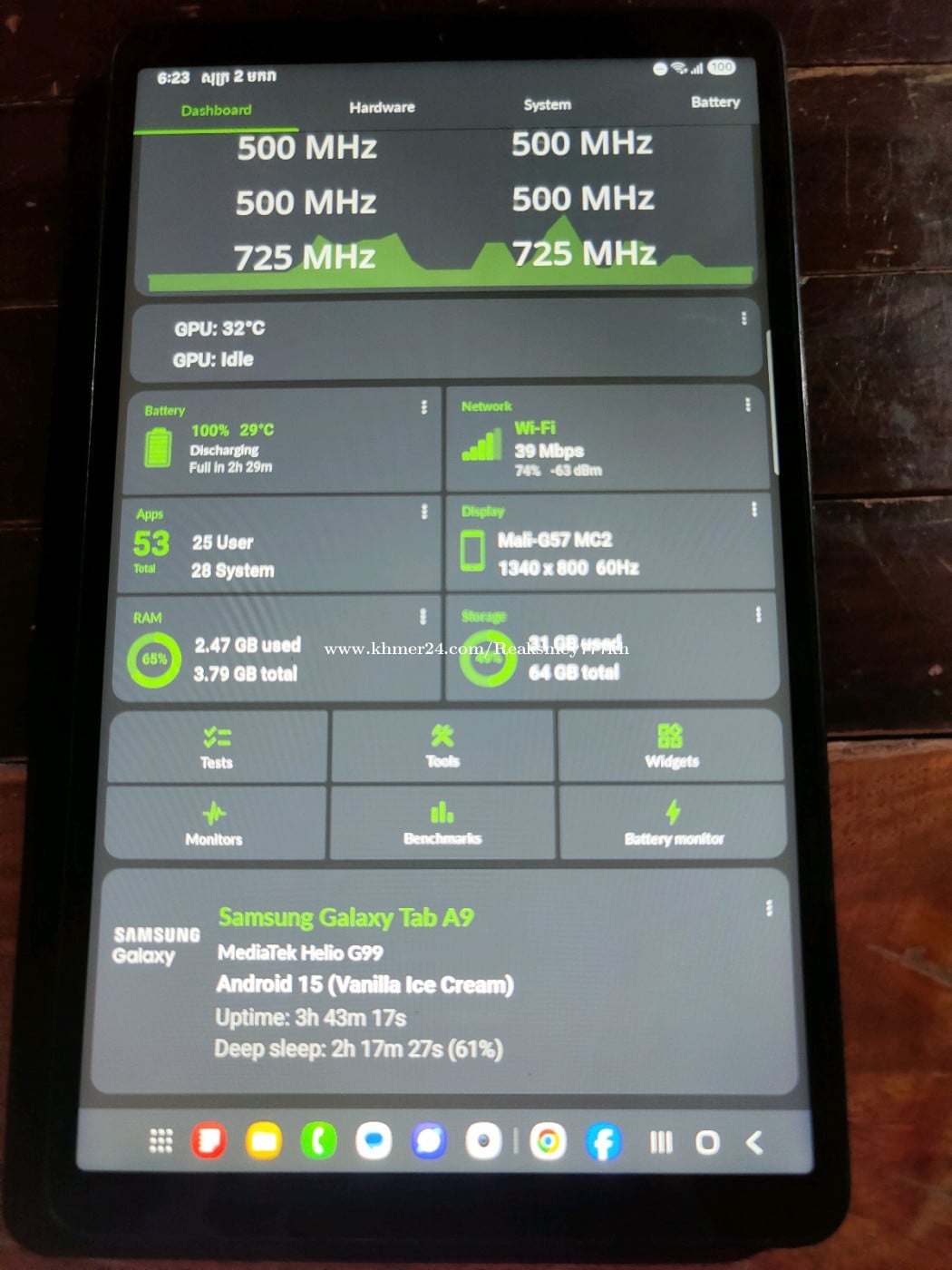 Samsung Galaxy Tab A9 4/64 price $120 in Kaong Kang, Ponhea Kraek ...