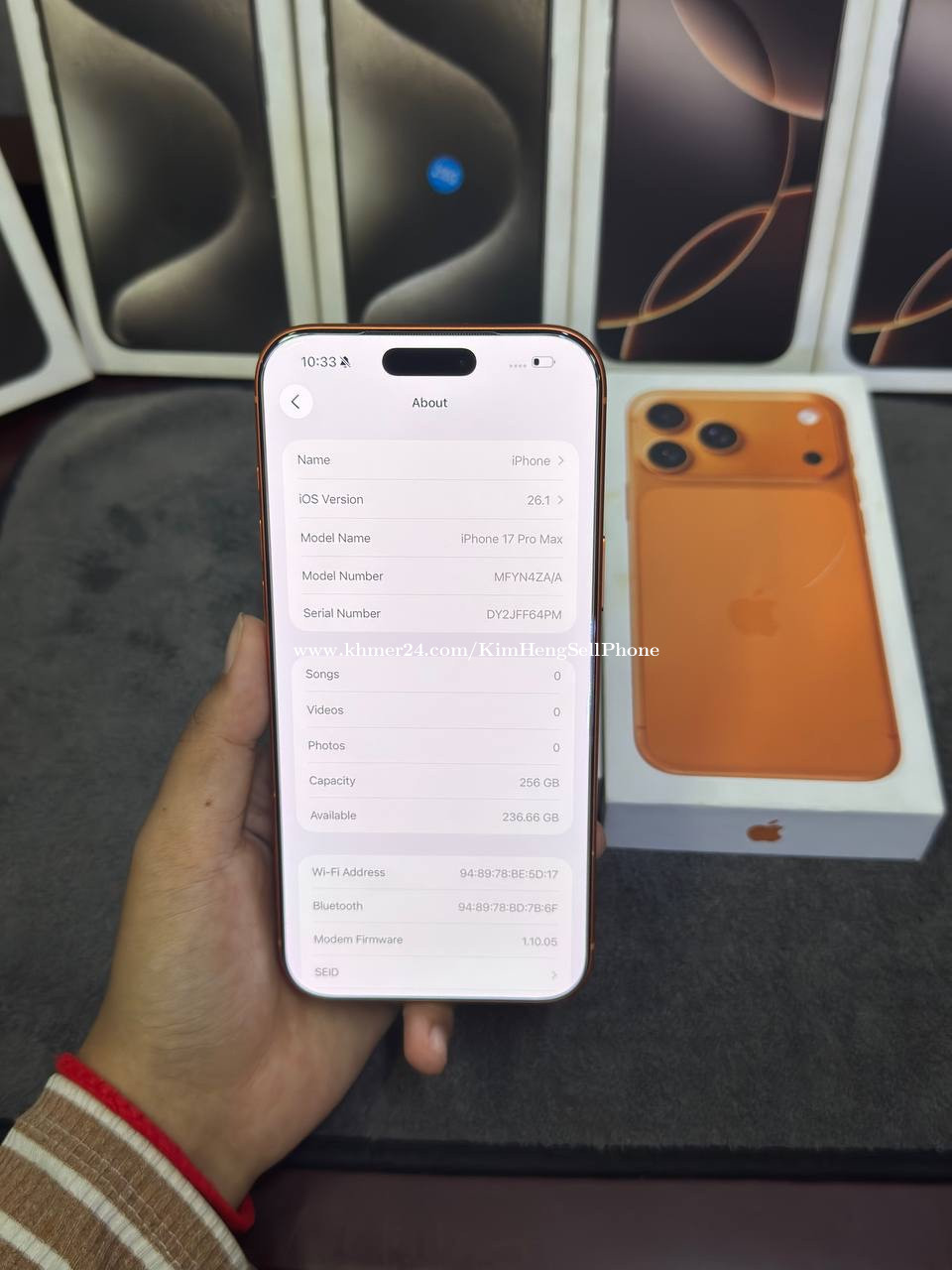 iPhone 17 Pro Max ZA price $1210.00 in Phsar Daeum Kor, Tuol Kouk ...